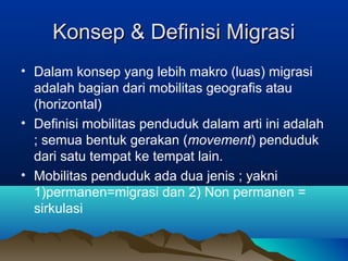 Migrasi Penduduk | PPT