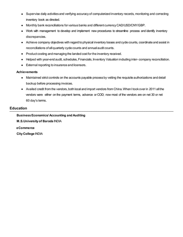 Anjana Panchal Resume 3 | PDF