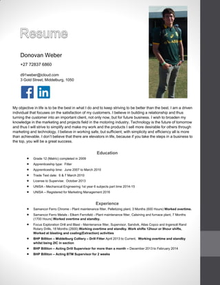 D Weber Resume | PDF