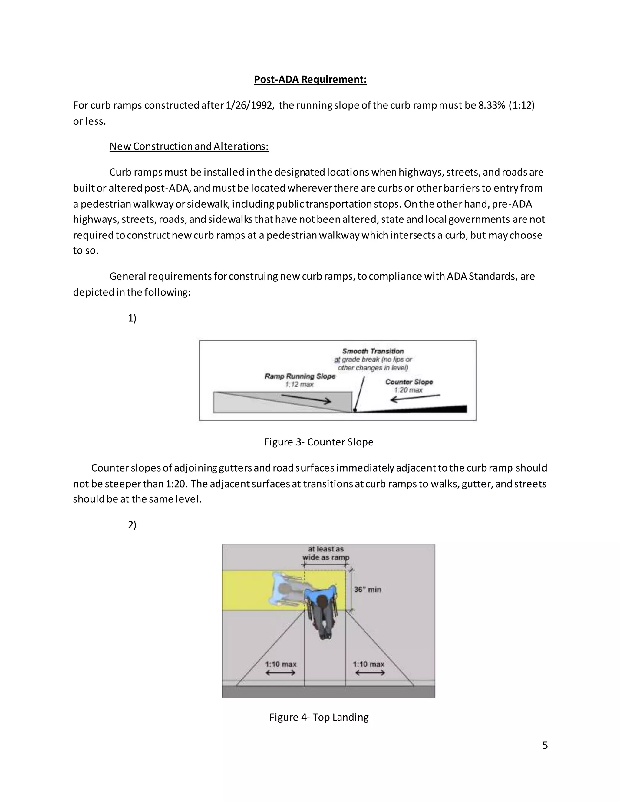 ADA PED RAMPS Project | DOCX