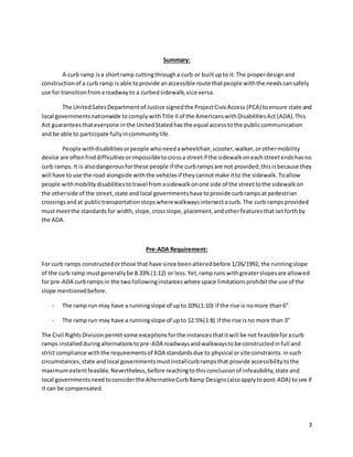 ADA PED RAMPS Project | DOCX