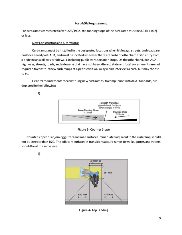 ADA PED RAMPS Project | DOCX