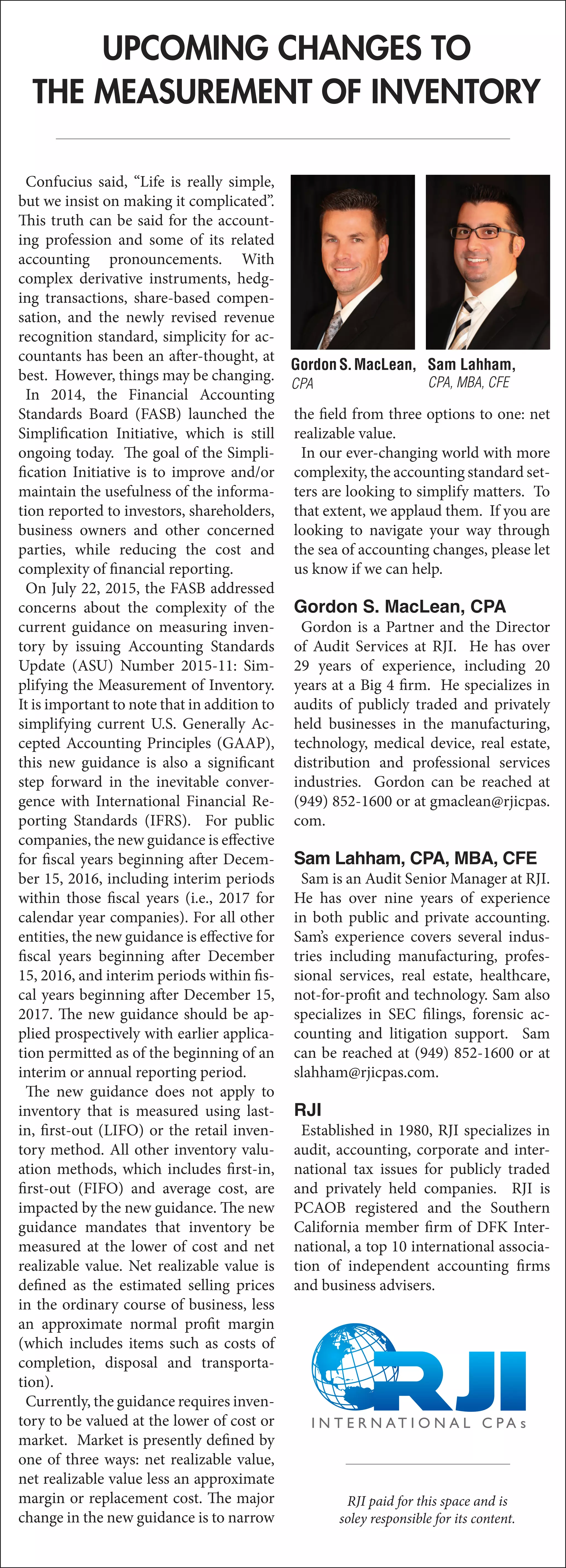 Changes to Inventory 10-2015 | PDF