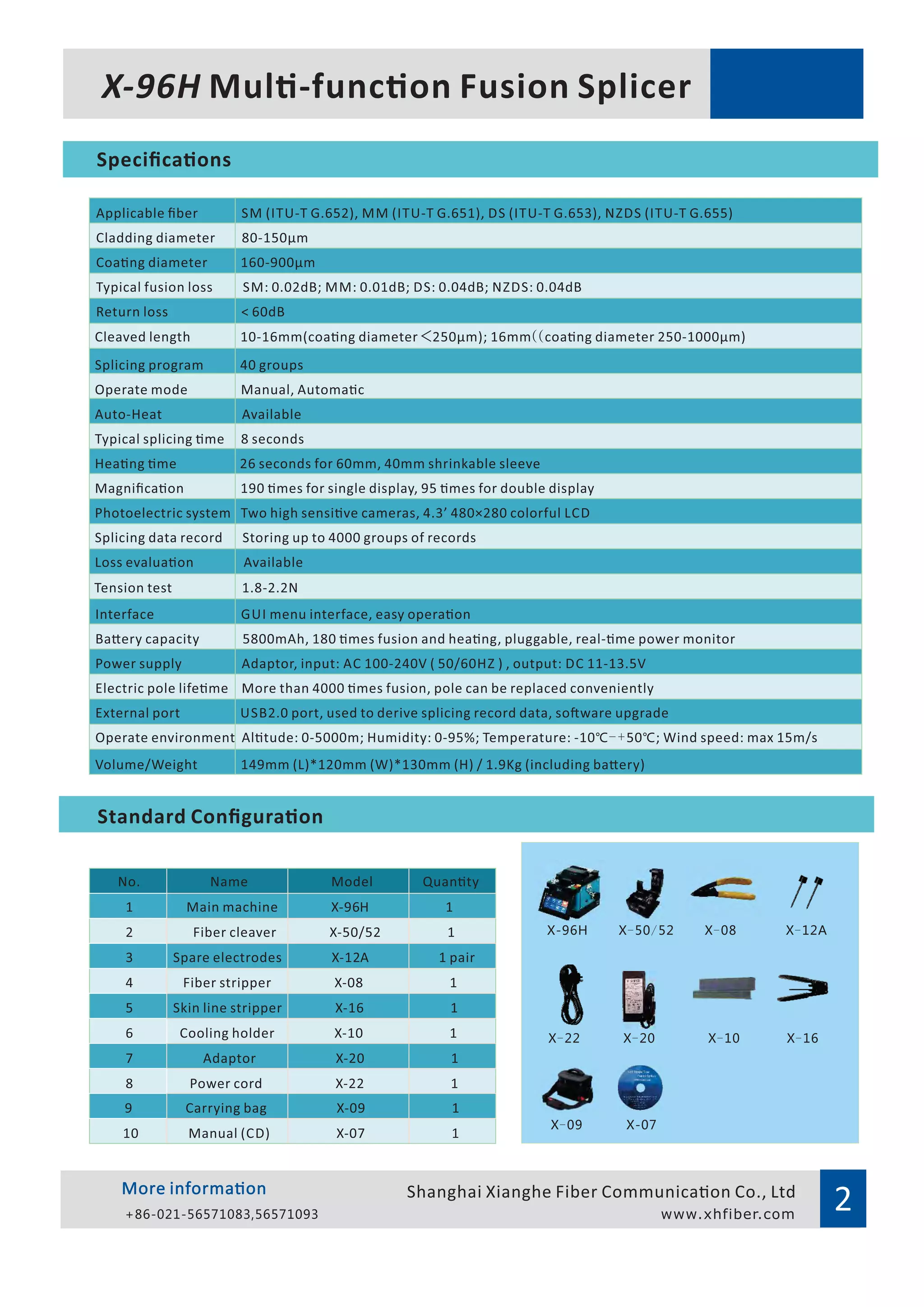 X-96H data sheet | PDF