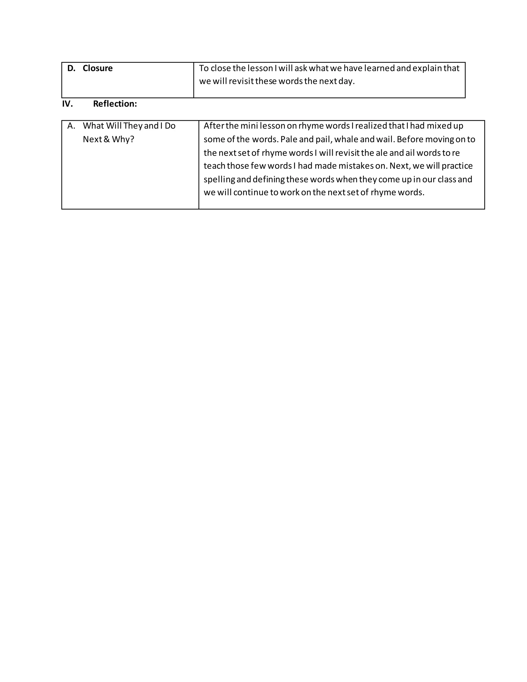 ale and ail words | PDF