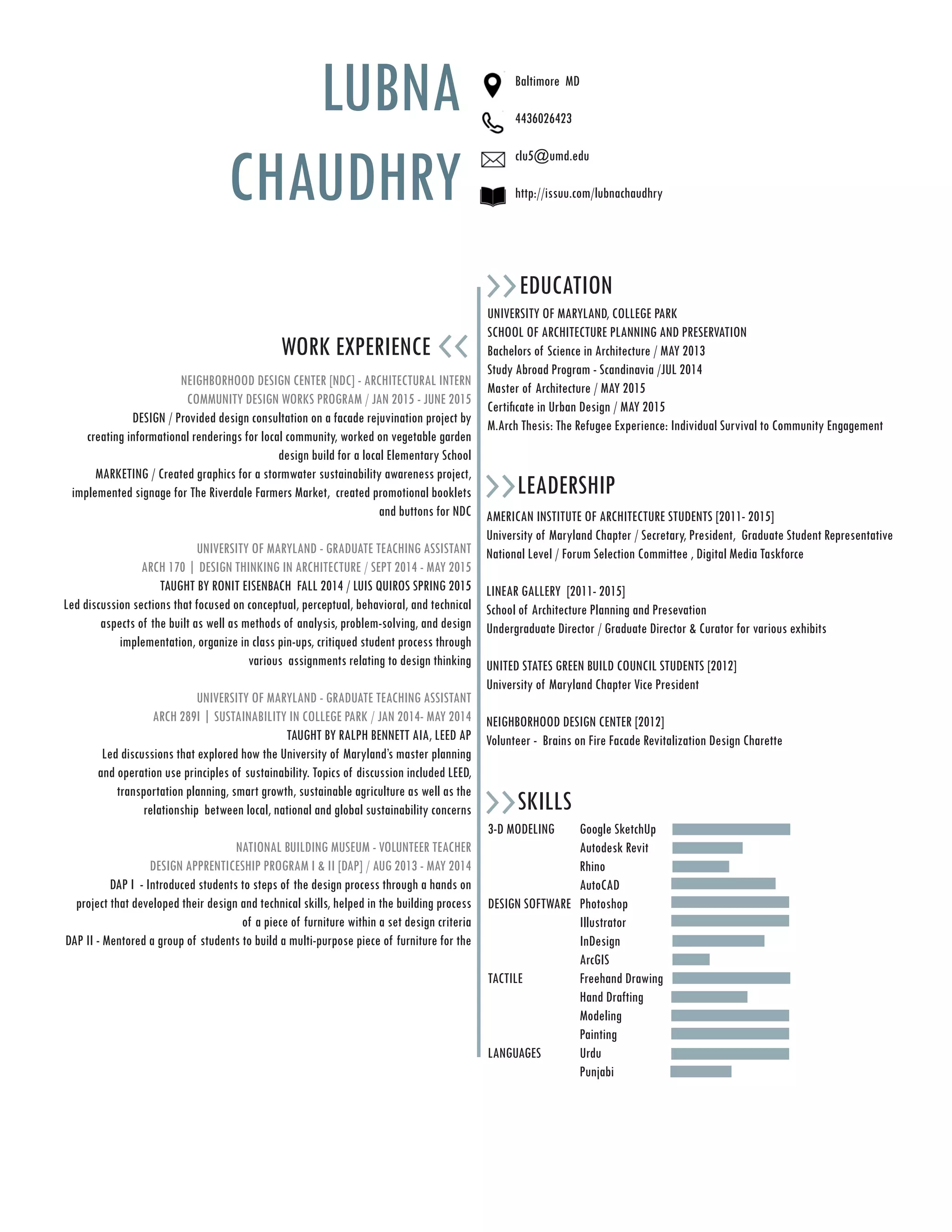Chaudhry_Lubna_resume2015 | PDF