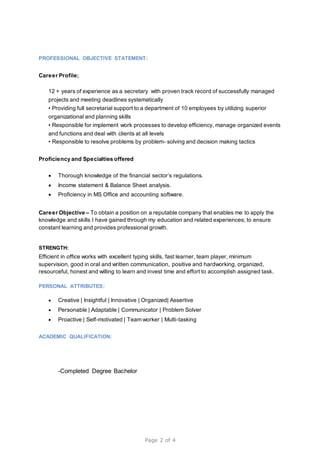 Office Secretary | DOCX