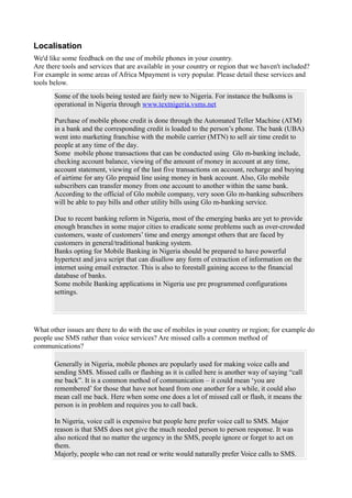 MobileAdvocacyToolkit final report | PDF