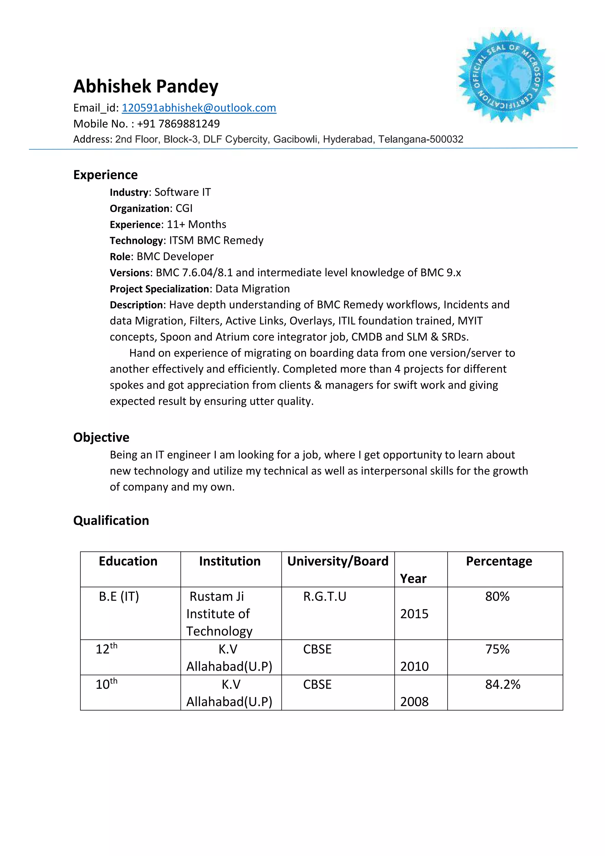 Abhishek Pandey _Resume | PDF