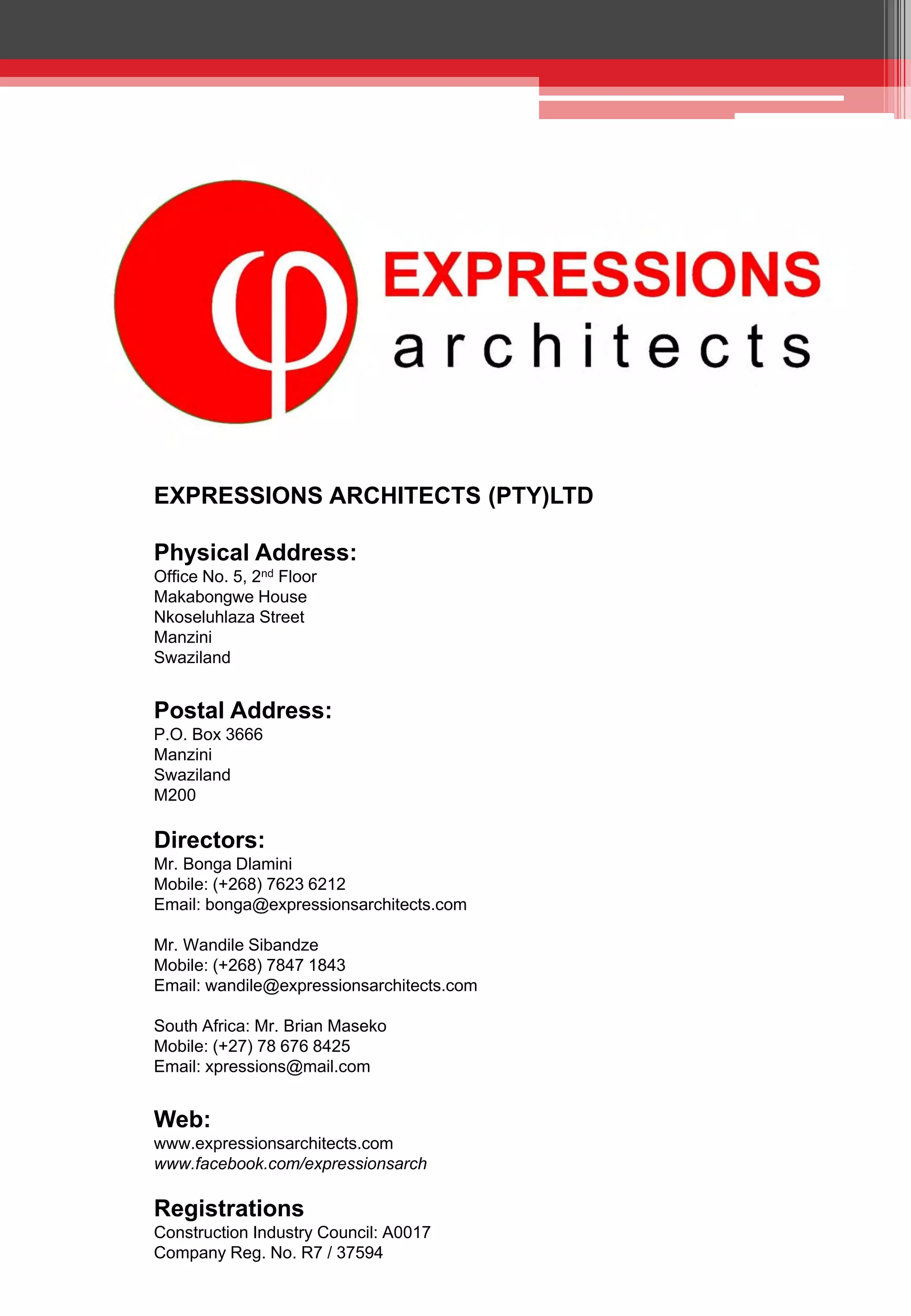 Expressions Architects PROFILE 2015 online | PDF