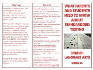 grade 11 standardized test brochure | PDF | Standardized Testing ...