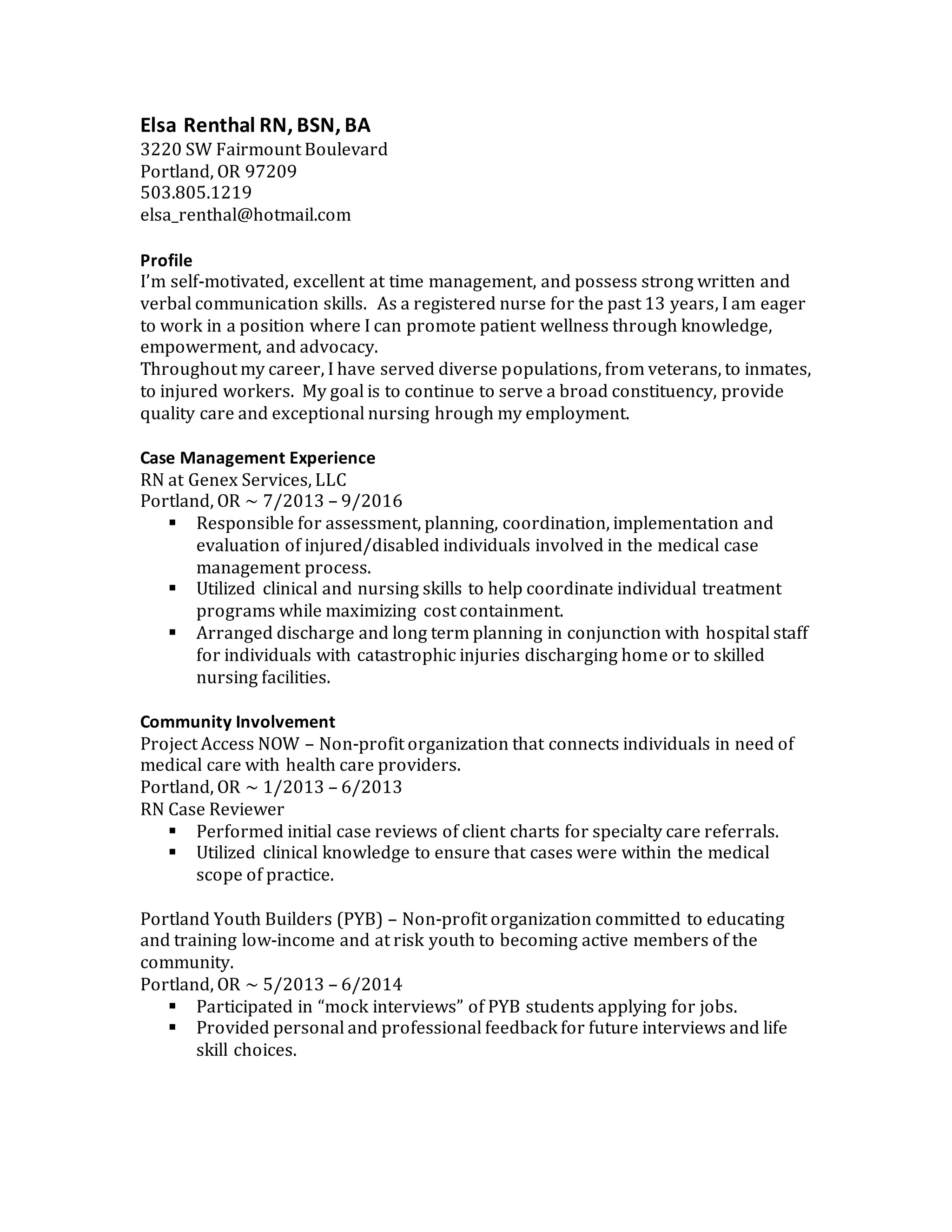 NEW2016RESUME | DOCX | Healthcare Industry | Industries
