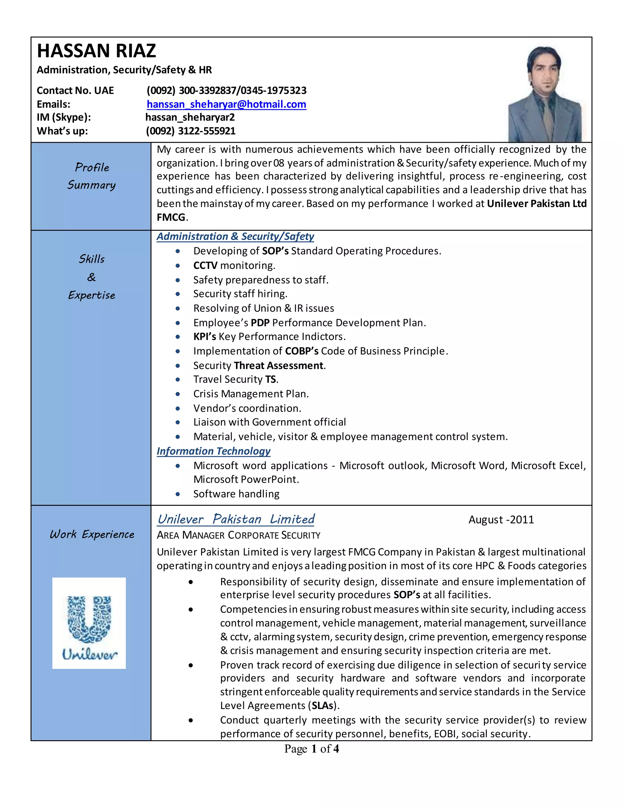 Cv Hassan Riaz Pdf