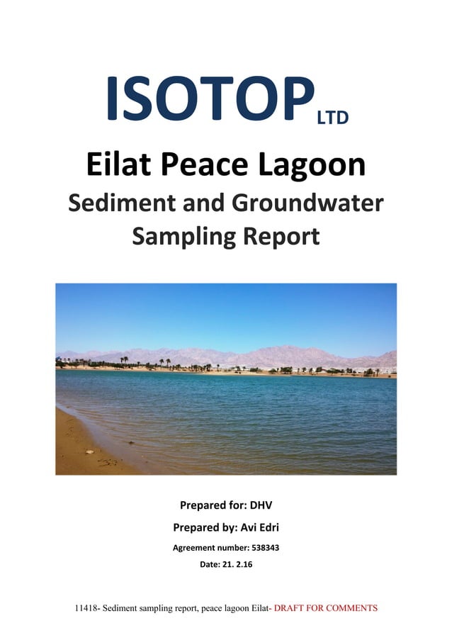 sediment and ground water sampling | PDF