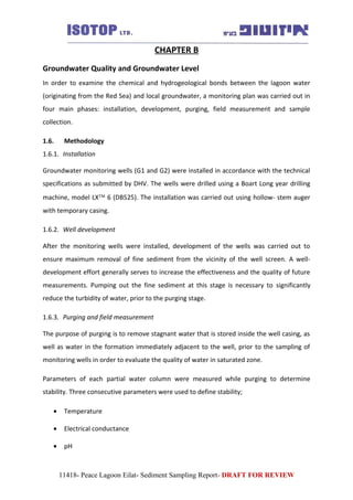 sediment and ground water sampling | PDF