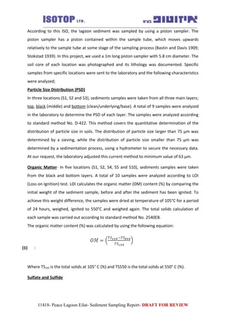 sediment and ground water sampling | PDF