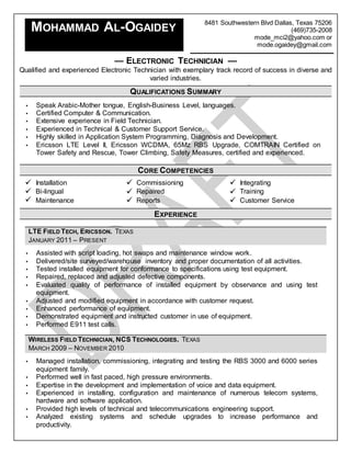 Mohammad Al-Ogaidey Resume Edite16 | DOCX