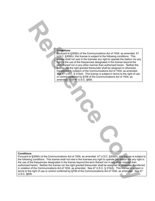New FCC License | PDF