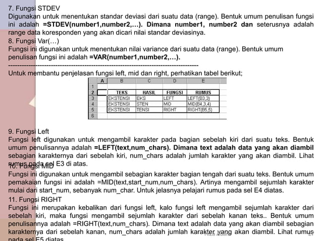 Perangkat lunak komputer operasi perhitungan data | PPT