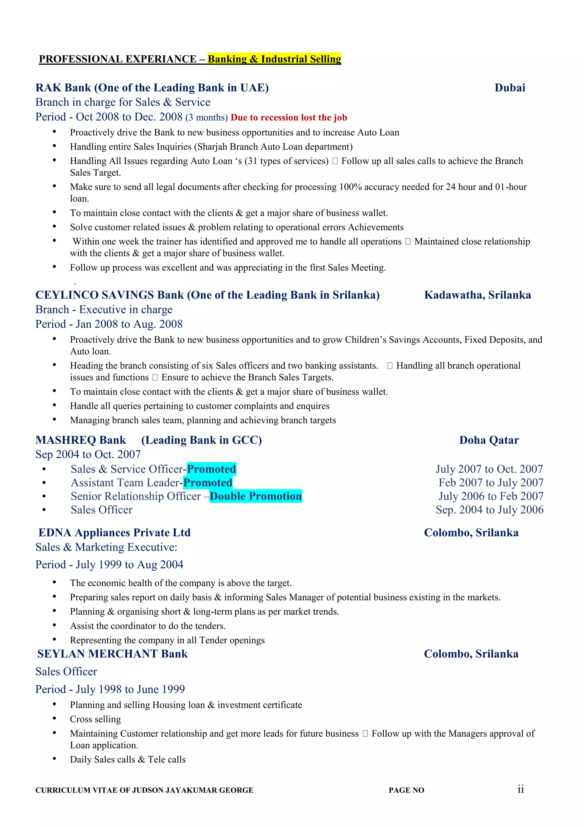 JUDSON GEORGE-CV - Updated | PDF