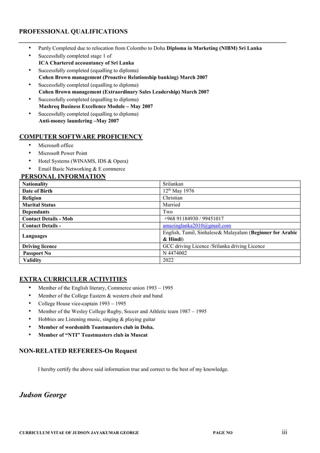 JUDSON GEORGE-CV - Updated | PDF