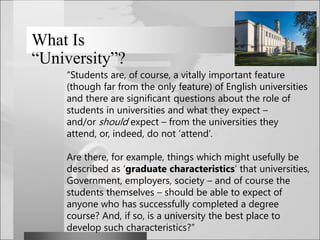 What Is "University"? | PPT