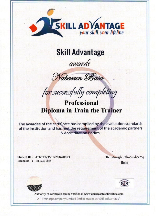 TTT Certificate | PDF