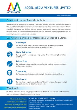 Accel media introduction | PDF