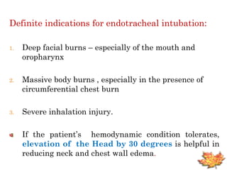 Initial Care of Burn patients | PPTX