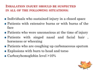 Initial Care of Burn patients | PPTX