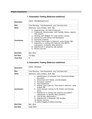 Amit (Automation Testing) | PDF