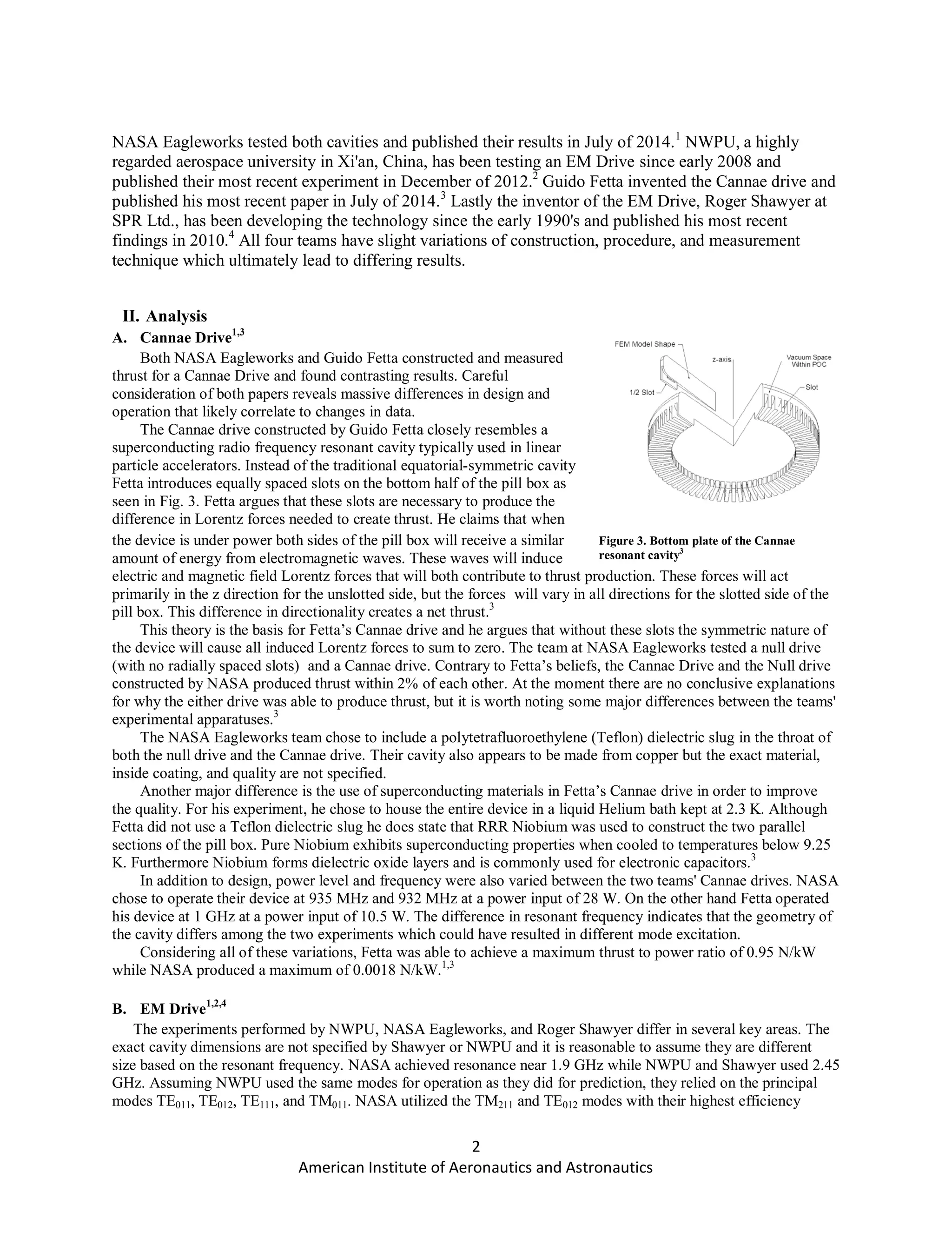 A. Investigation and Analysis of Anomalous Thrust Experiments | PDF