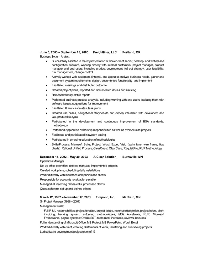 Resume Janet Sands-Anderegg 2015 | PDF