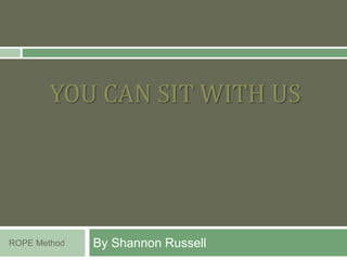 You can sit with us Campaign | PPTX