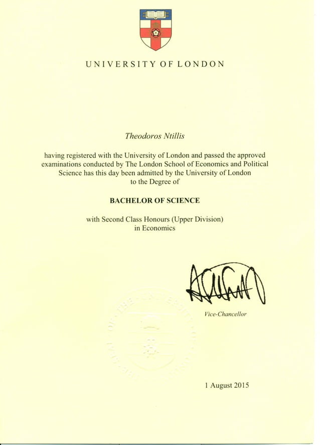 BSc Certificate | PDF