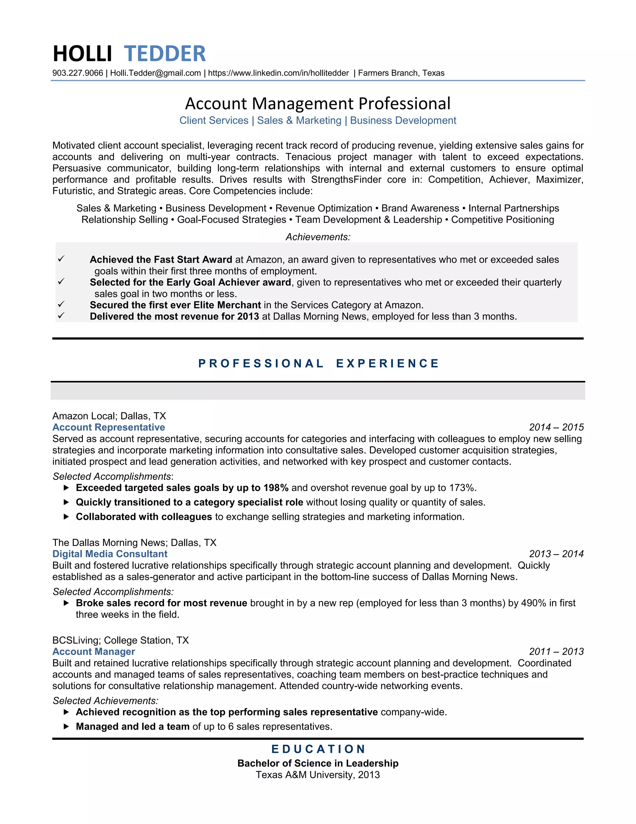 Resume-TEDDER | PDF