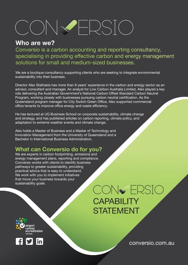 Conversio_Capability_Statement | PDF | Business | Business and Finance