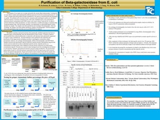 B-Gal Purification Poster Spring 2016 | PPTX