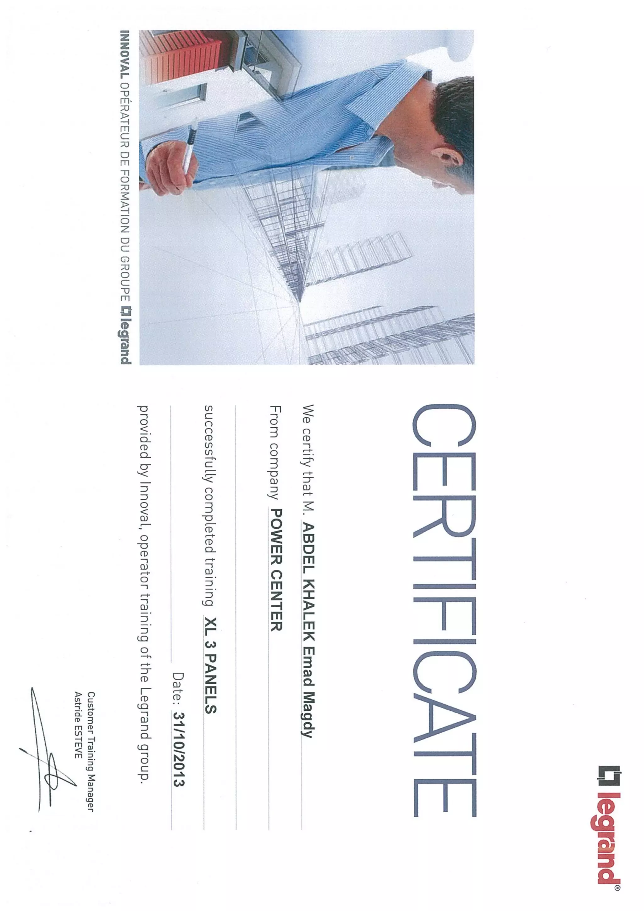 Legrand Certificate | PDF