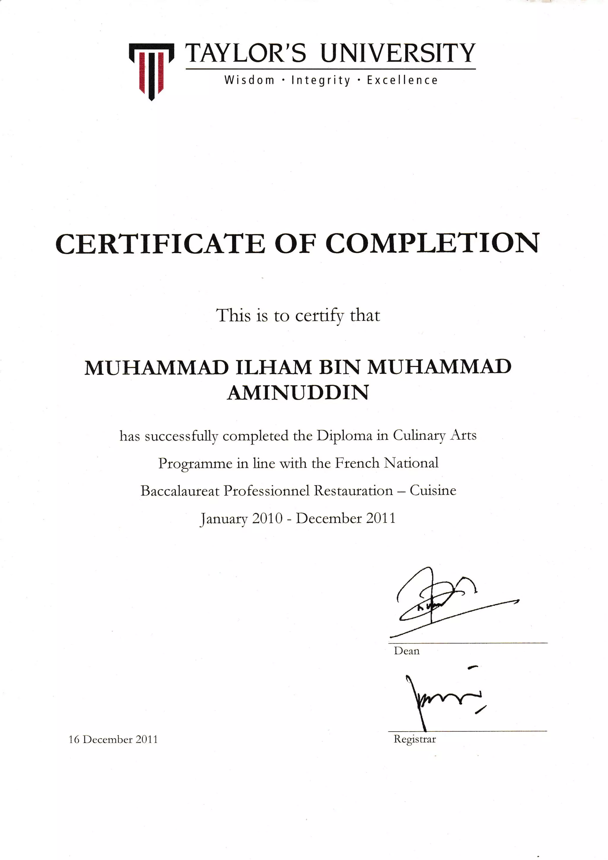 Diploma - Completion | PDF