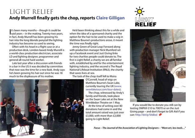 Claire - Light Relief - Focus June-July 2014 | PPT