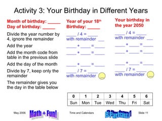 Time and calender reasoning topic very simple way | PPT
