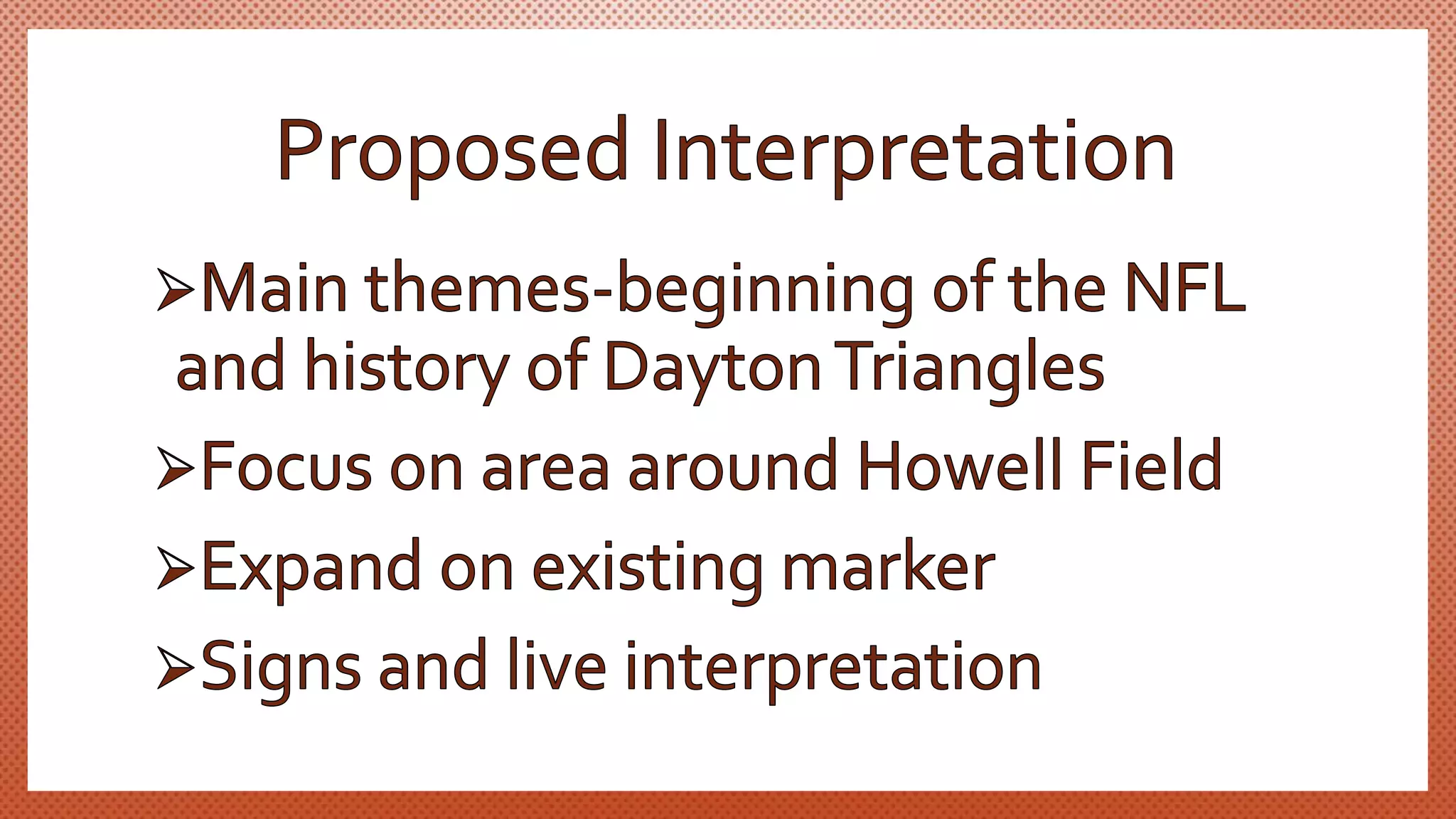 Triangle park interpretive plan | PPT