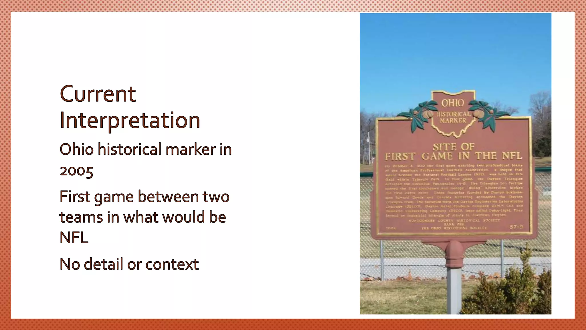 Triangle park interpretive plan | PPT