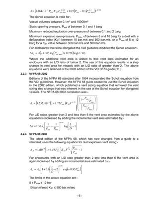 Dust explosion sizing comparison | PDF