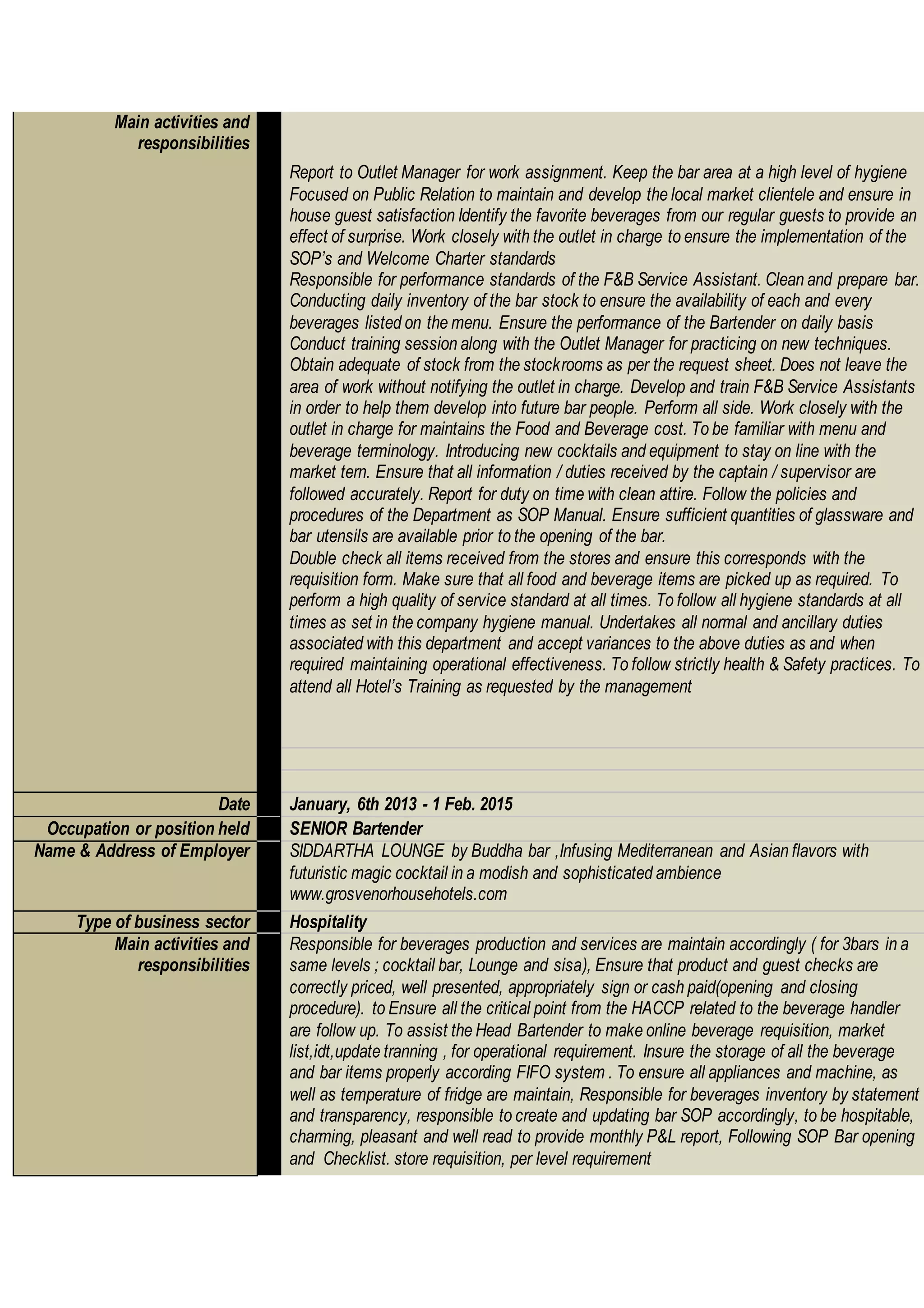 cv in word new up date | PDF