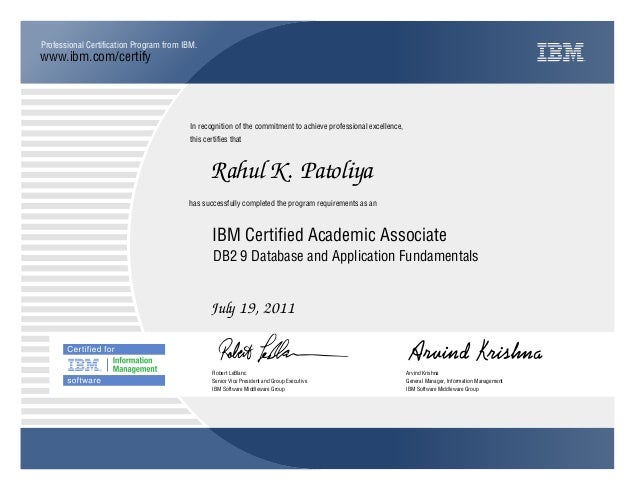 IBM_CERTIFICATE_DB2