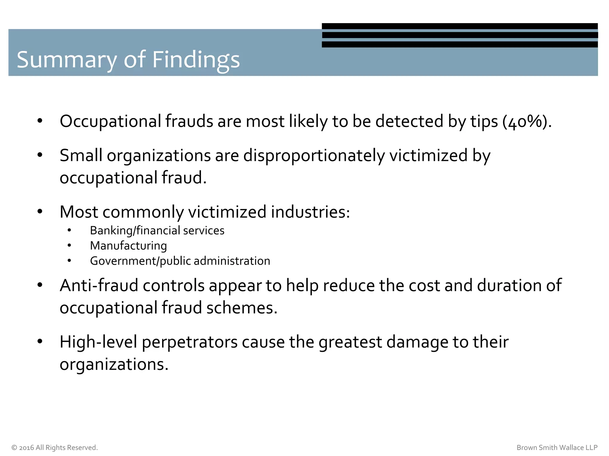 Occupational Fraud The Facts and How to Protect Your Organization ...