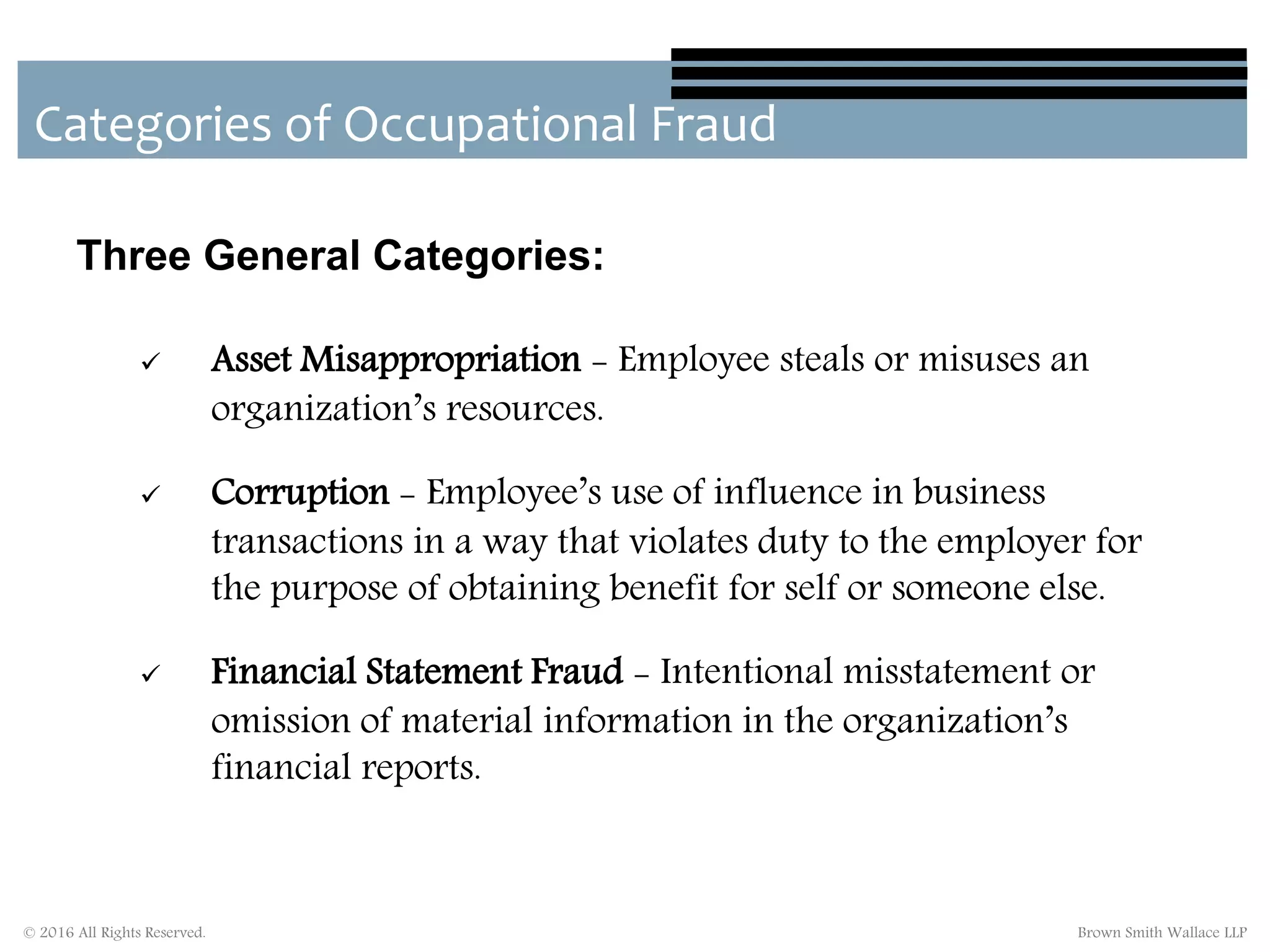 Occupational Fraud The Facts and How to Protect Your Organization ...