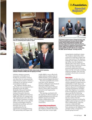 Qatar Foundation Strengthens Science Links with Japan | PDF